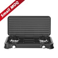 China ECO-GS6002B Double Burner Camping Gas Stove with 2.2kW Heating and Safety Knob Temperature Control for sale