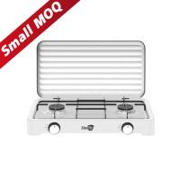 China 2.2KW Double Burner Gas Stove Table Top Cooktop ECO-GS6012L White 3000pcs Monthly Capacity for sale