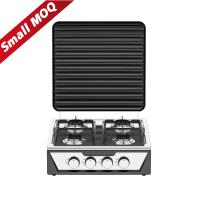 China ECO-GS6024S Outdoor 4 Burner Gas Stove with 0.45mm SS Plate and 20kg Carton Packaging for sale