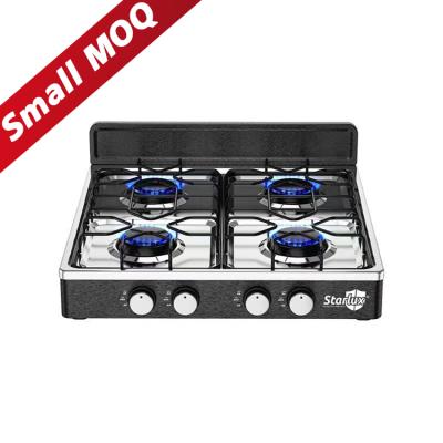 China ECO-GS6074HB 4-Burner Portable Gas Stove 2.2KW×4 Burners with 0.45mm Coated Iron Plate for Camping and Kitchen Use for sale