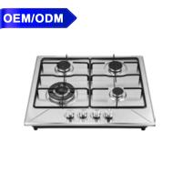 China Electric 4 Burner Gas Stove Top 110V/220V with 6mm Tempered Glass and Cast Iron Frame - ECO-GS6405S Model for sale