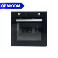 China 70L Built-in Electric Oven Mechanical Knob Control 230V 50/60Hz Black Enamel Cavity for sale