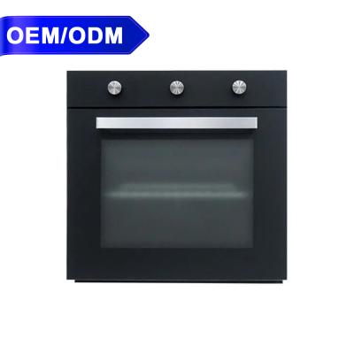 China 70L Built-in Convection Wall Oven 230V Stainless Steel Electric Oven with Double Glass Door Knob Control for sale