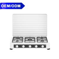 China ECO-GS6055 Table Top 5 Burner Gas Stove with 0.6mm Coating and Manual Ignition for Household Kitchen Use for sale