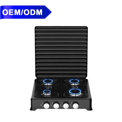 China ECO-GS6054B 4 Burner Gas Cooktop with 0.5mm Coating Iron and Energy Efficient Rotary Fire for sale