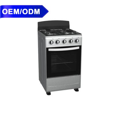 China 55L Free Standing 4-Burner Gas Stove with Oven - 488mm Width Stainless Steel Cooker for Household Use for sale
