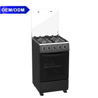 China 68L Freestanding Gas Oven with 4 Burners and 50cm Stainless Steel Plate - Model ECOALS-4-50B for sale