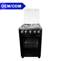 China 20 Inch 500mm Freestanding Gas Oven with 55L Capacity and 4 Copper Burners - Customizable Glass Cover Design for sale