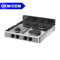 China ECO-6073D2-2 Hybrid Gas Electric Cooker 4 Burner Stove with 1000W Hob and 53.5x62.5cm Compact Design for sale