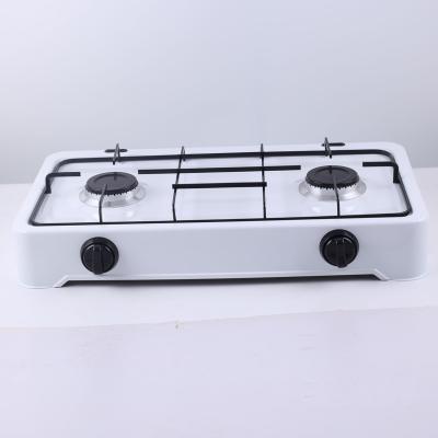 China Portable Double Burner Gas Stove 3.5x7.5mm IEF Iron Frame for Outdoor Cooking and Catering Events for sale