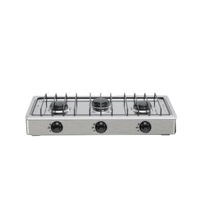 China 2 Burner Stainless Steel Gas Cooktop 0.45mm Panel Heavy Duty Burner for Home Kitchen for sale
