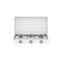 China Stainless Steel Three Burner Gas Stove 2.2KW Fast Heating for Camping and Commercial Kitchen for sale