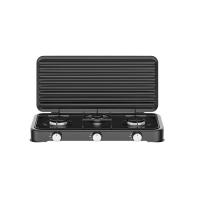 China Professional Three Burner Gas Stove 2.2KW 1KW Adjustable Heat Portable LPG for sale