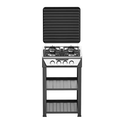 China ECO-GS6024J 4 Burner Gas Cooktop 0.45mm Stainless Steel Home Cooking Stove with Safety Valve for sale