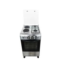 China 55L Free Standing Gas Oven with 2 Gas 2 Electric Stoves Stainless Steel Top Heavy Duty Commercial for sale