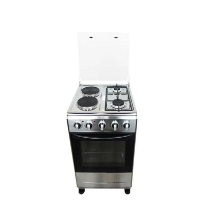 China 55L Free Standing Gas Oven with 2 Gas 2 Electric Stoves Stainless Steel Top Heavy Duty Commercial for sale