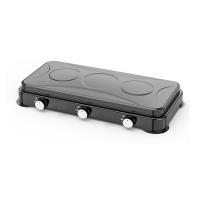 China Portable Outdoor Three Burner Gas Stove 12000 BTU Energy Saving Fast Heating Camping Cooker for sale