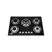 China Professional 5 Burner Gas Cooktop Supplier Offering Gas Usage and Durable Construction Suitable for Commercial Kitchen Environments ECO-27719 for sale