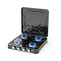 China Durable Four Burner Gas Stove Wholesale Featuring Aluminum Safety Valve and Stainless Steel Burners Ideal for Home Outdoor and Restaurant for sale