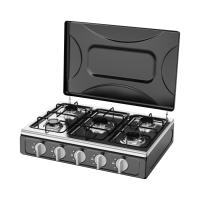 China Commercial Five Burner Gas Stove 2.2kW with Flame Supervision Device Removable Drip Trays for sale