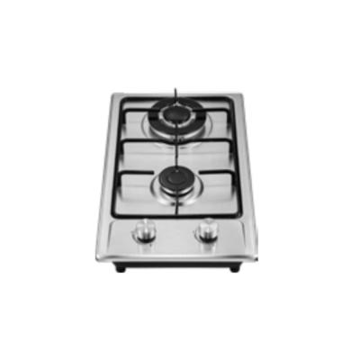 China 2 Burner Gas Cooktop Heavy Duty Stainless Steel 220V Pulse Ignition for Professional Food Service for sale