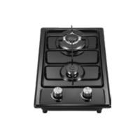 China 2 Burner Gas Cooktop 300x510mm Stainless Steel with Pulse Ignition 1.5V for Restaurant Kitchen for sale
