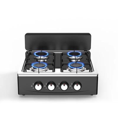 China Professional 4 Burner Gas Stove 60cm Uniform Heat Distribution Easy Maintenance Commercial Kitchen for sale