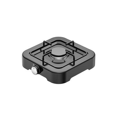China Portable Single Gas Stove 6001B 0.4mm Plastic Coating Iron Outdoor Camping Cooker for sale