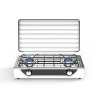 China Compact Double Burner Gas Stove 3.5x7.5mm Burner for Small Restaurants Catering Portable for sale