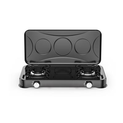China Commercial Double Burner Gas Stove 20kW Heavy Duty Even Heat Distribution for sale