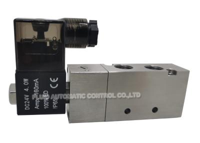 China 2 Positon 5 Way Pilot Operated Solenoid Valve 4V210-08 Stainless Steel For Pneumatic Directional Control for sale