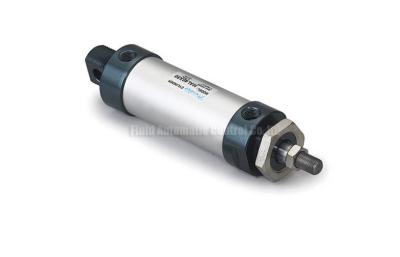 China 16mm - 40mm Aluminum Alloy Double Acting Pneumatic Air Cylinder With Rubber Cushion for sale