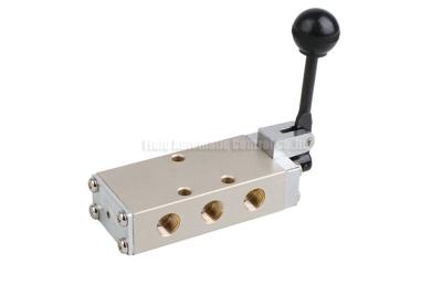 China Hand Lever Pneumatic Directional Control Valve Five Way PT1/4