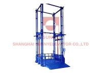 China Indoor Outdoor Hydraulic Electric Cargo Freight Lift Guide Rail Elevator for sale