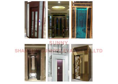 China 1.5m/S Luxury Decoration Villa Passenger Residential Home Elevators With Monarch Control for sale