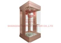 China 1.0~4.0m/S Center Opening Door Passenger Home Lift Glass Cabin For Home for sale