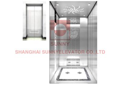China PLC Controlled System Hairline Passenger Elevator With Machine Room for sale
