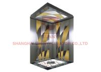 China Cabin Decorated Passenger Elevator Wide Arched Roof With Graphic for sale