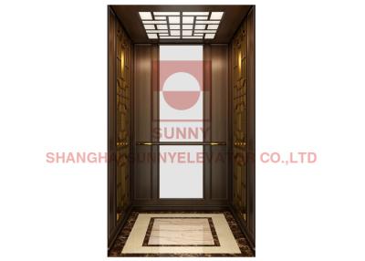 China Luxury Cabin Office Passenger Lift Elevator VVVF Control System for sale