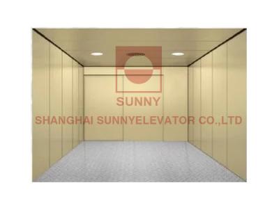 China Hairline Stainless Steel Freight Elevator Double Door Knife 0.5 - 3.0m/S for sale
