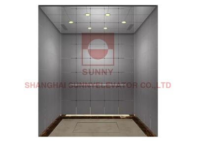 China 1600kg Passenger Machine Roomless Elevator With Stainless Steel Hairline / Painted for sale