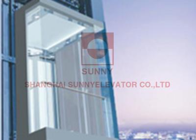 China Square Glass Panoramic Elevator 800kg 6 Person Passenger Elevator for sale