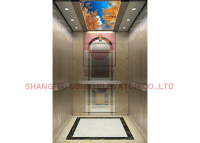 China 1.0m/S 1600kg Residential Home Elevators Stainless Steel Passenger Elevator Spare Part for sale