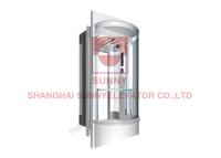 China 630kg Machine Room Less Elevator Home Glass Door Elevator Lift for sale