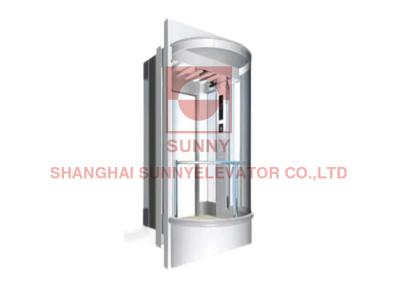 China 630kg Machine Room Less Elevator Home Glass Door Elevator Lift for sale