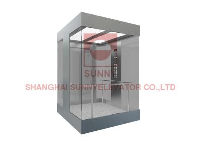 China 0.4m/s AC Driving Type Panoramic Elevator Glass Sightseeing Home Lift for sale