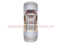 China Round Sightseeing Panoramic Glass Room Less Elevator Lifts 630KG - 1000KG for sale