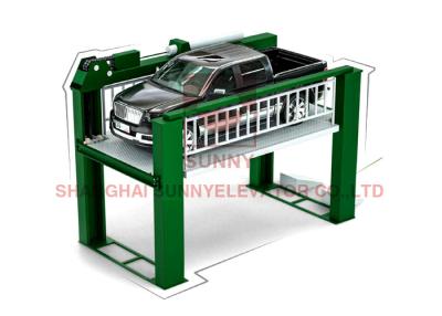 China Hydraulic Four Post Auto Parking Lift Floor Mounted Heavy Duty Car Elevator For Outdoor for sale