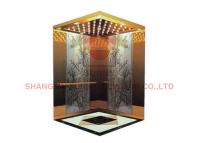 China Stainless Steel Mirror Home Panoramic Passenger Elevator Lift With Small Machine Room for sale