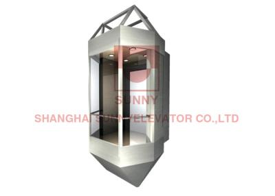 China Microprocessor Control VVVF Sightseeing Panoramic Glass Elevator For Outdoors Or Indoors for sale